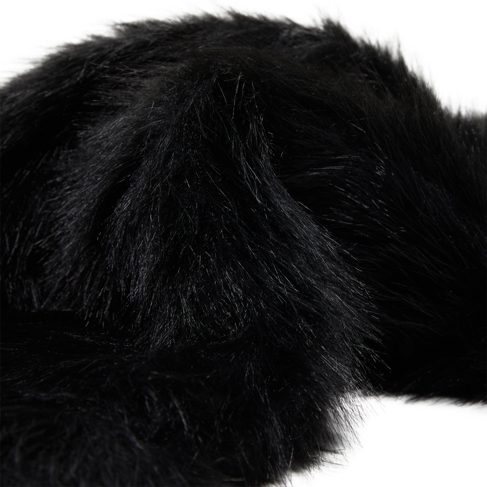 Simone Rocha Faux Fur Bow Scarf (Black/Jet) – CNCPTS