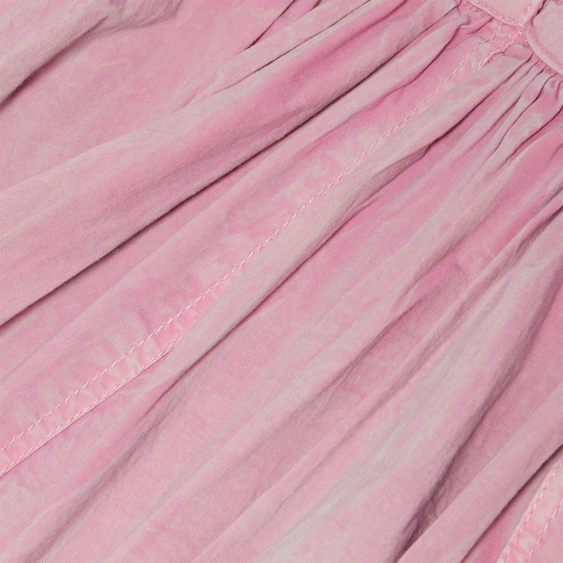 GANNI Washed Stretch Cotton Mini Bubble Skirt (Bleached Mauve) – CNCPTS