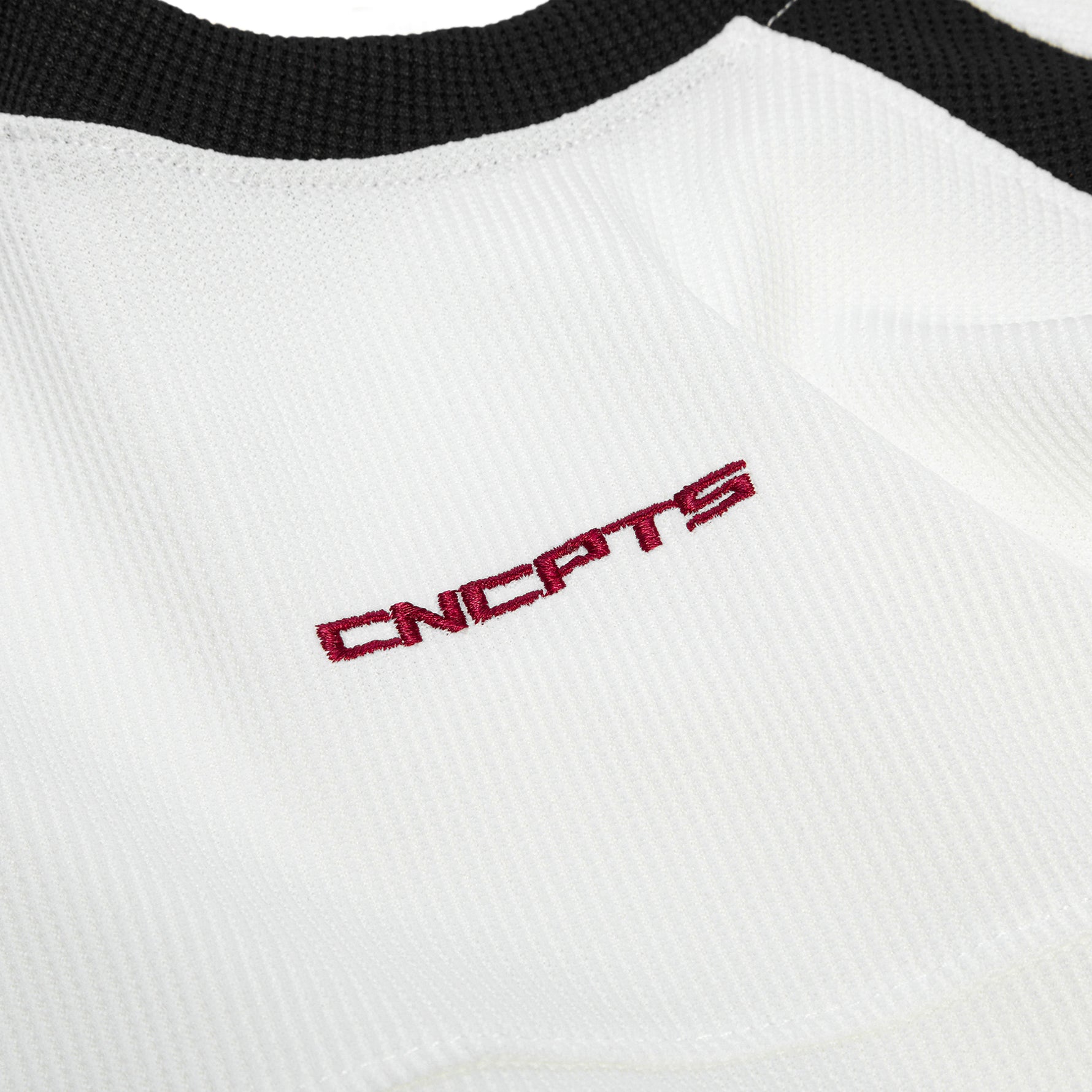 CNCPTS Contrast Poly Waffle Sport Shirt (White/Navy)