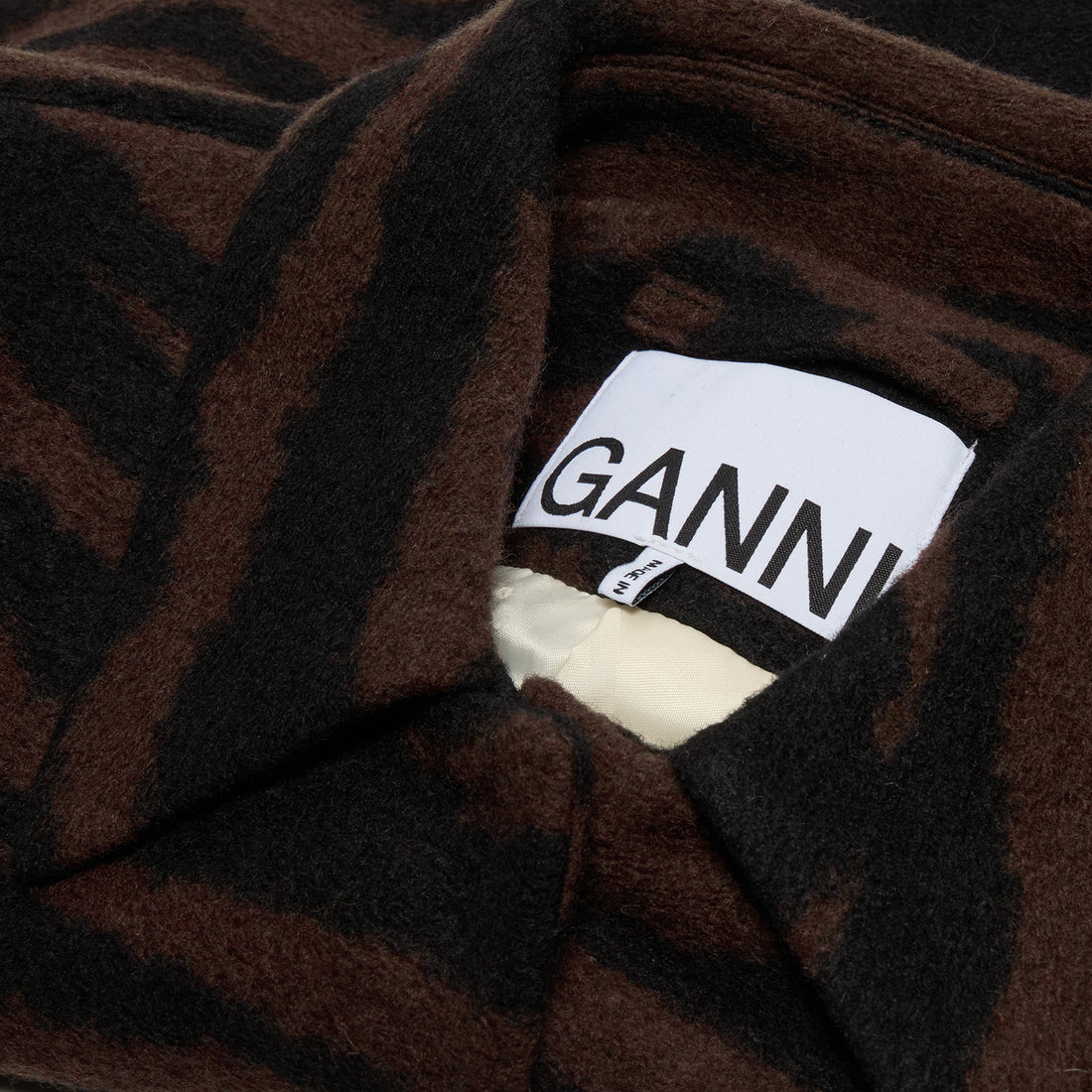 GANNI Wool Jacquard Cropped Jacket (Black) – CNCPTS