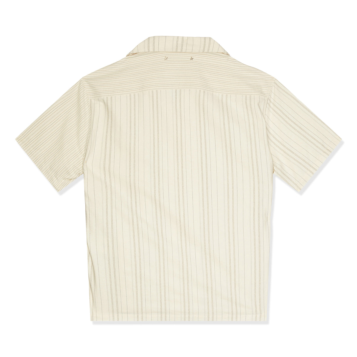 Golden Goose Journey Bowling Giove Short Sleeve Shirt (Ecru/Black/Ecli ...